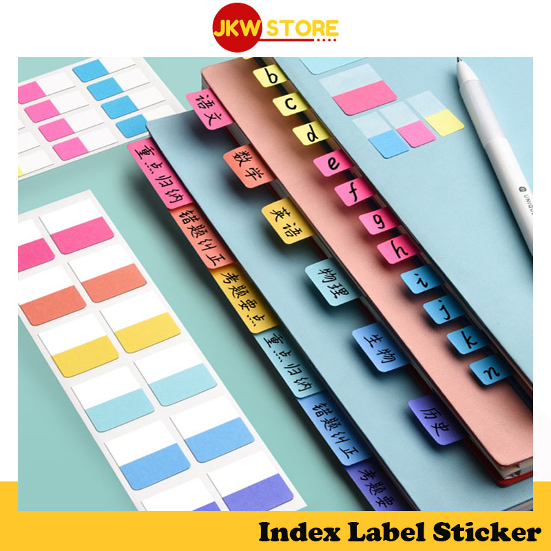 [10cards/pkt] Index Label Sticker Sticky Notes Writable Reusable ...