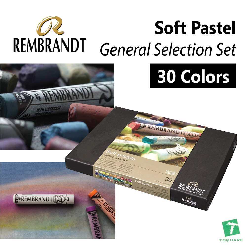 REMBRANDT Soft Pastel General Selection Set 30 Colors | Shopee Malaysia
