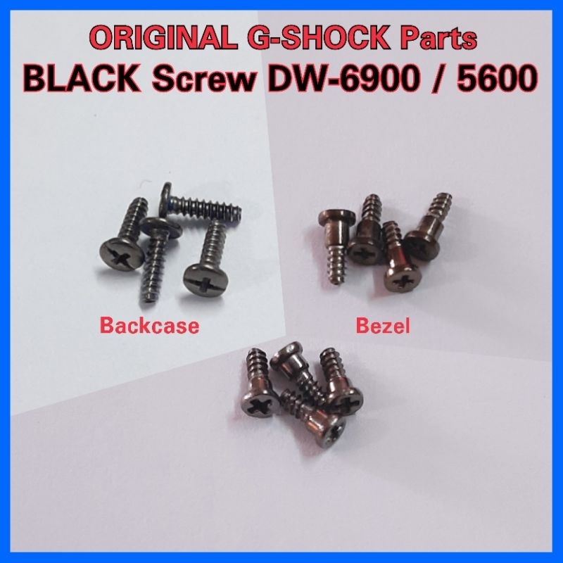 💥 BLACK Skru Bezel / Backcase 💯 Original G-SHOCK Parts - DW-6900 / DW ...