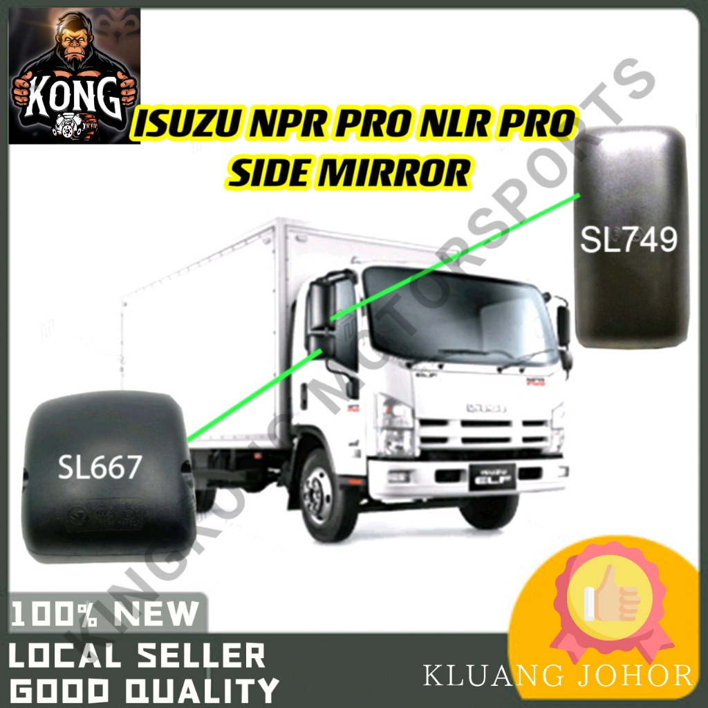 ISUZU NPR PRO NLR PRO SIDE MIRROR SL1692 SL1693 SL667 SL749 SL739 LEFT ...