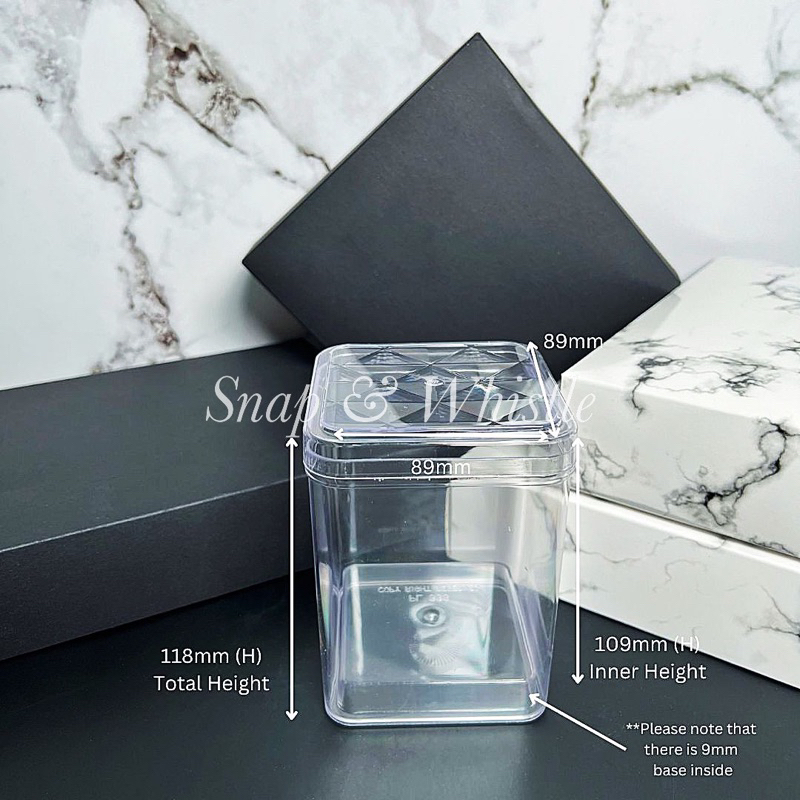 1 Carton 48pcs Balang Kuih Raya PL338 Cookie Jar Plastic Container ...