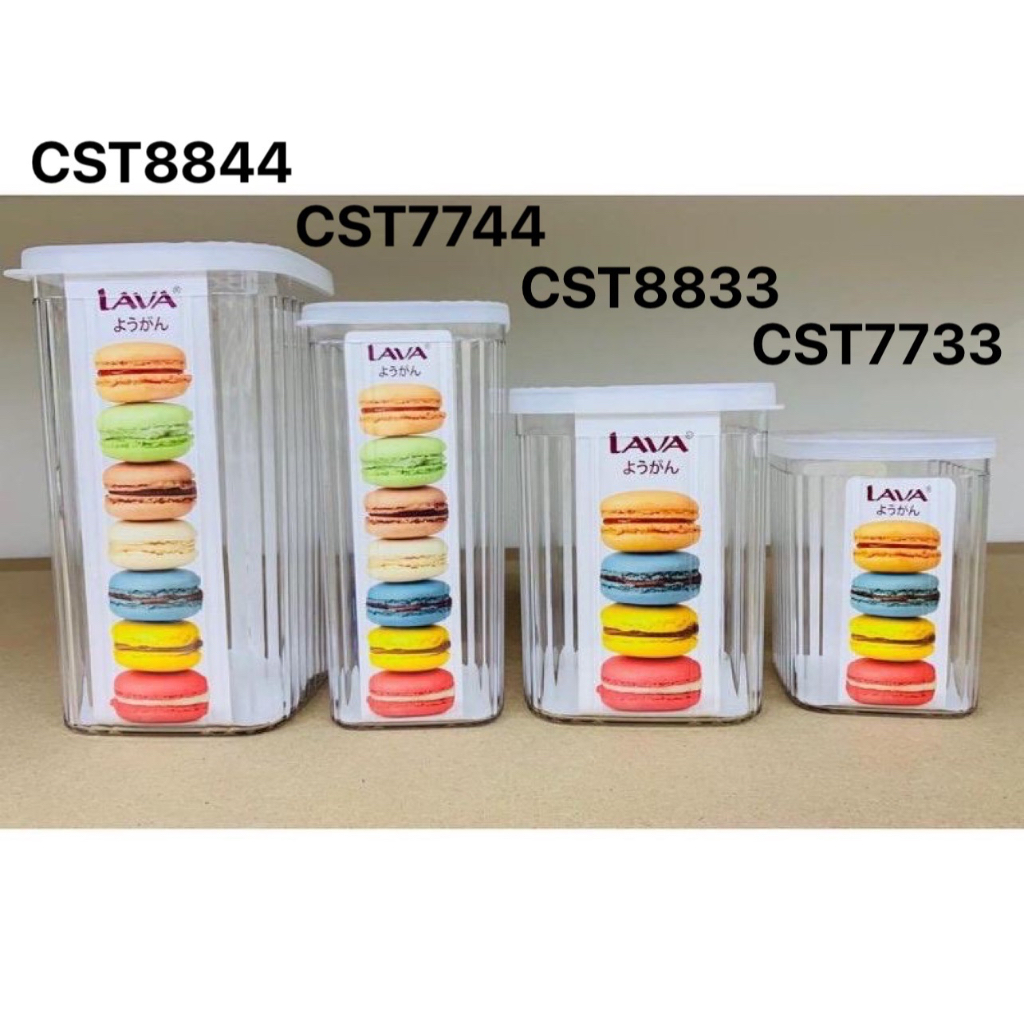 Lava BPA-Free AS Plastic Airtight Food Container Canister Tupperware ...