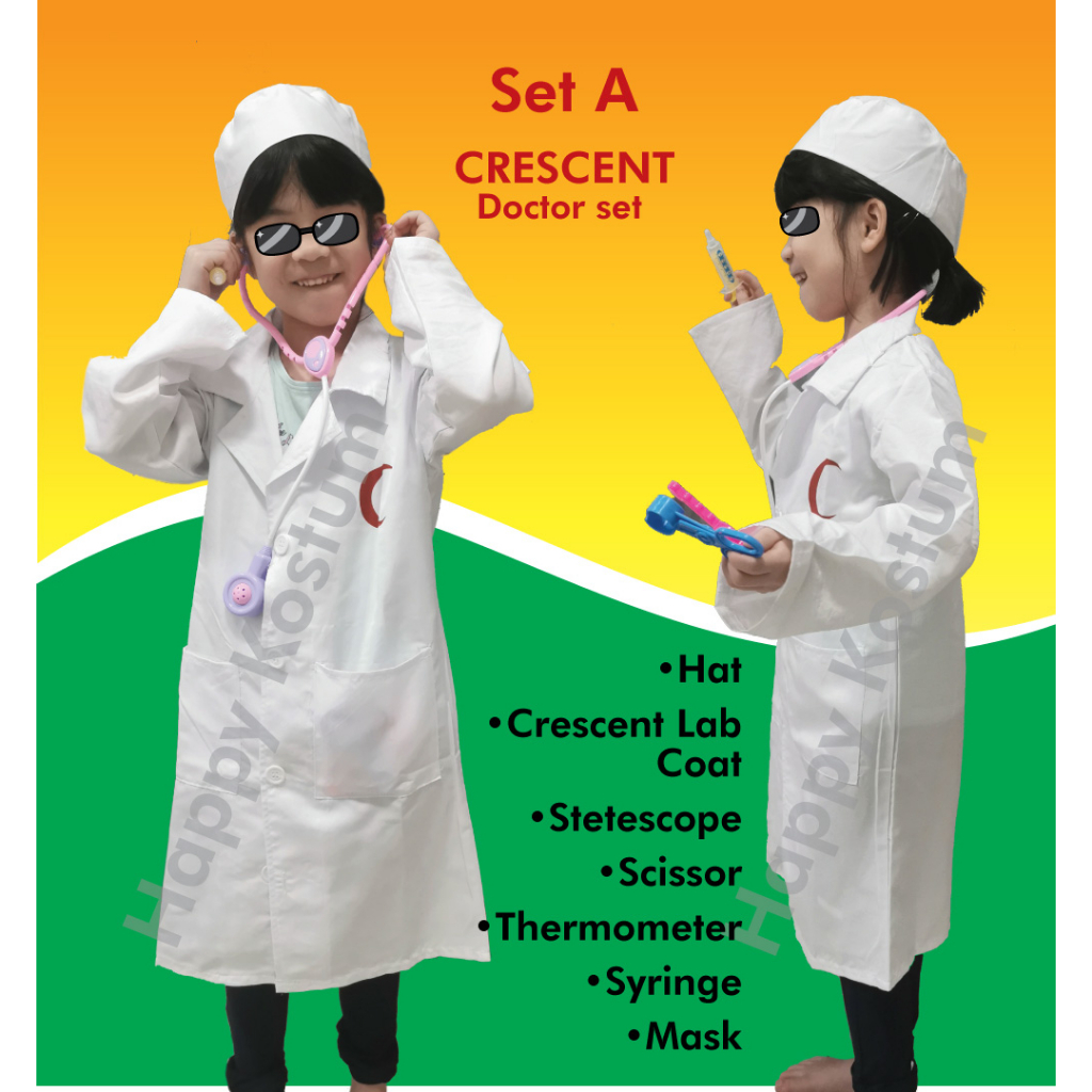 💥Ready Stock Doctor Costume Kids Baju Doktor kanak-kanak Malaysia ...