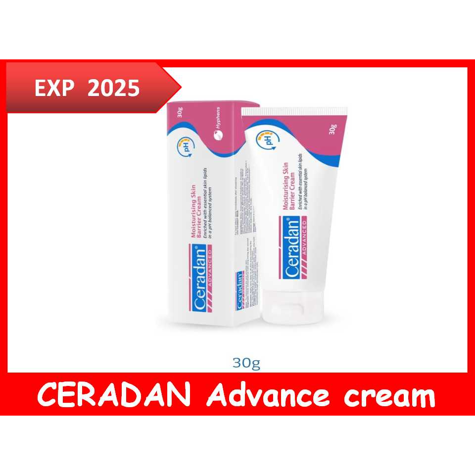 EXP 2025 CERADAN ADVANCED Moisturising Cream 30g for eczema | Shopee ...