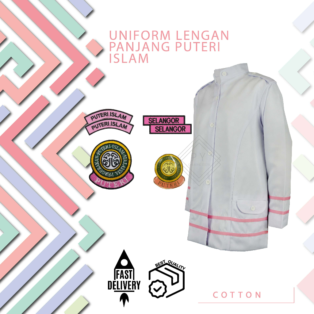 KADET UNIFORM PUTERI ISLAM ( LENGAN PANJANG ) - K008LS | Shopee Malaysia