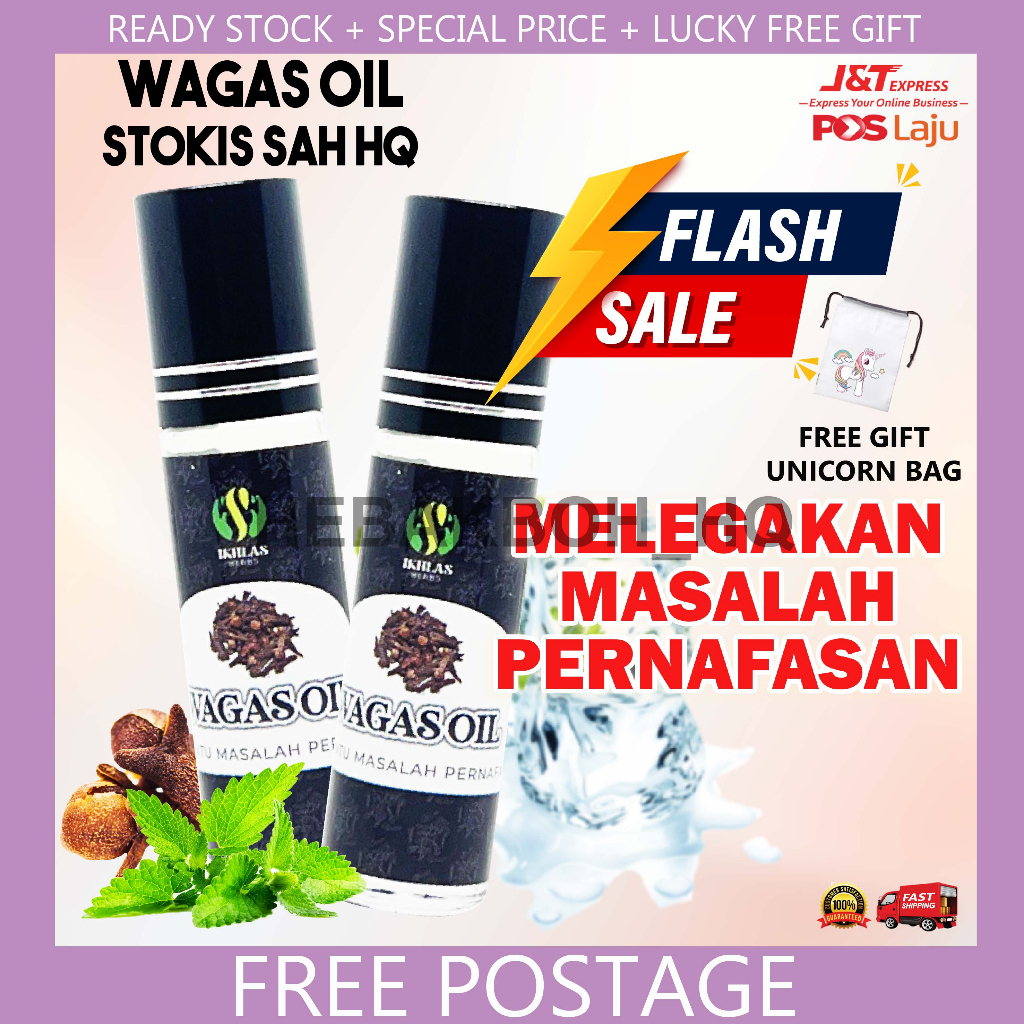 [ORIGINAL HQ] MINYAK CENGKIH ASLI WAGAS OIL AROMATHERAPY MINYAK WAGAS ...