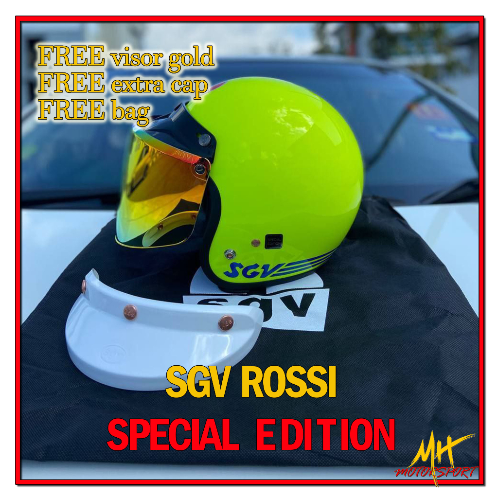 Helmet SGV Valentino Rossi special edition FREE GIFT | Shopee Malaysia