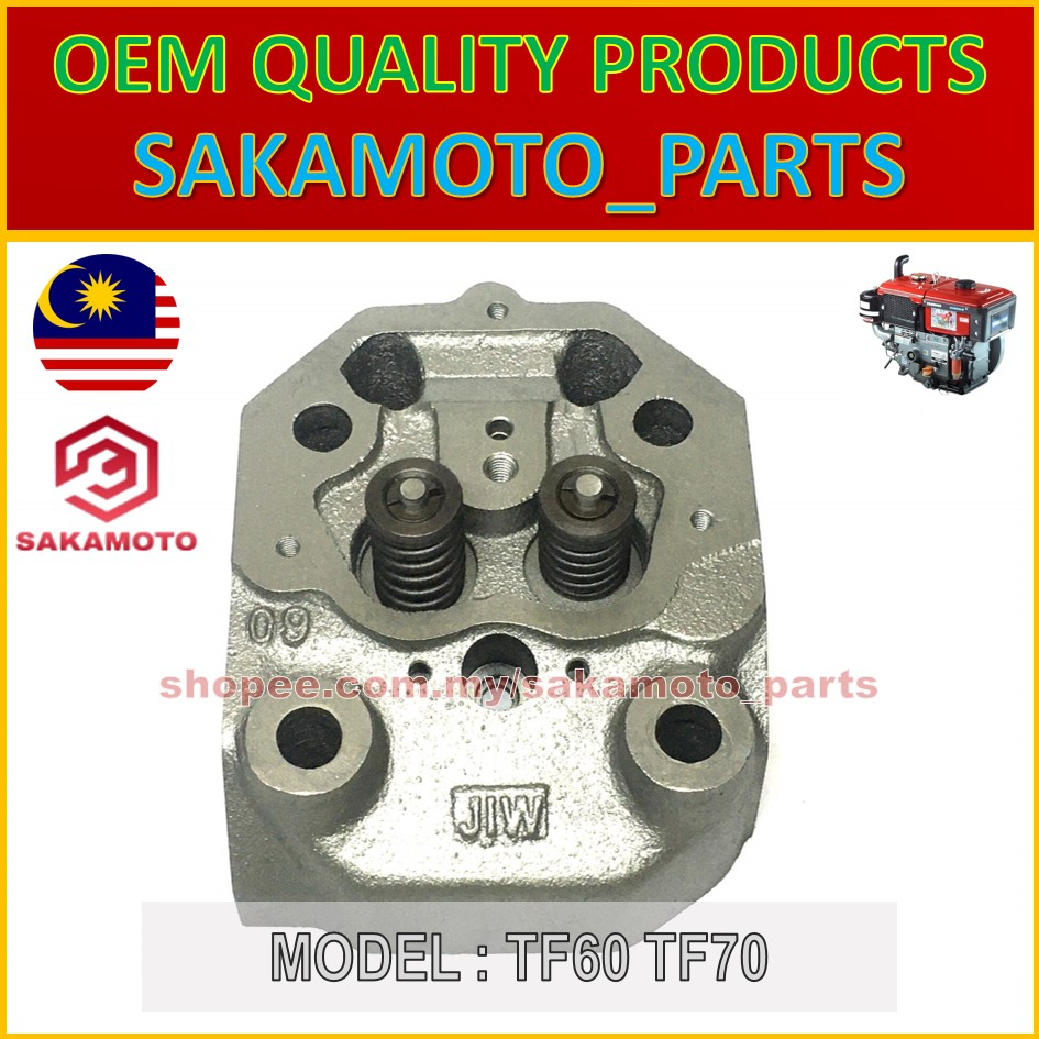 Yanmar TF70 TF90 TF120 TF160 Cylinder head complete direct injection ...