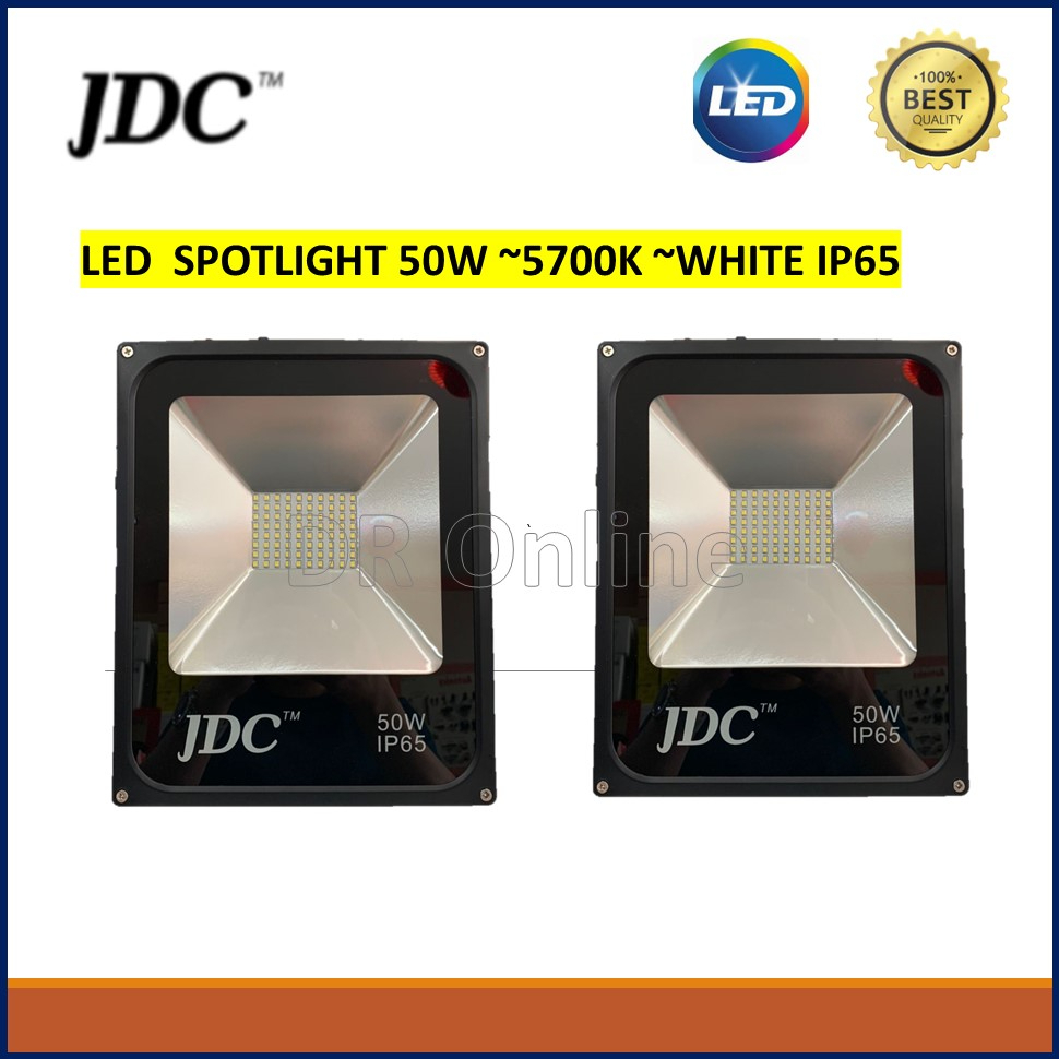 JDC LED FLOODLIGHT, 50W/100W/150W/200W ~ 5700K WHITE | Shopee Malaysia