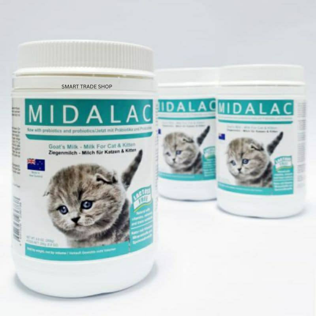 Midalac Susu Kambing Untuk Kucing dan Anak Kucing 200gm/Midalac Goat‘s ...