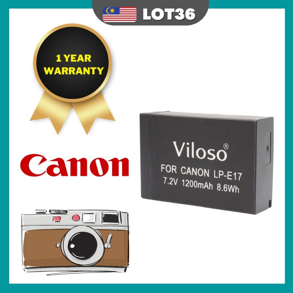 Proocam Battery for Canon EOS-M M5 CAMERA (LP-E17) 1 YEAR WARRANTY A ...
