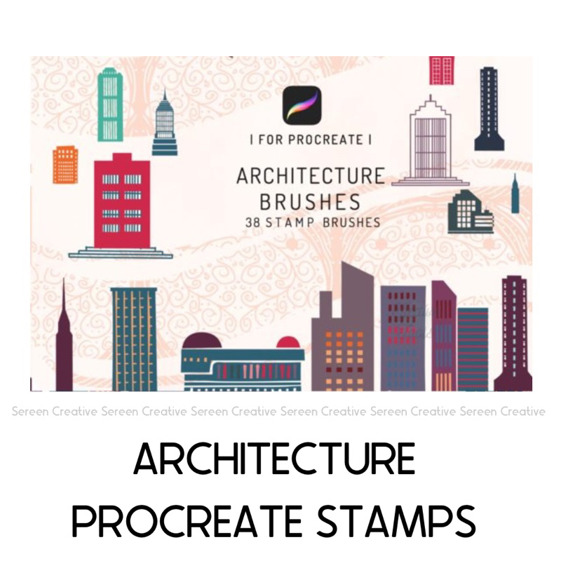 P239 Procreate Architecture Brushes (Building, Cityscape, City ...