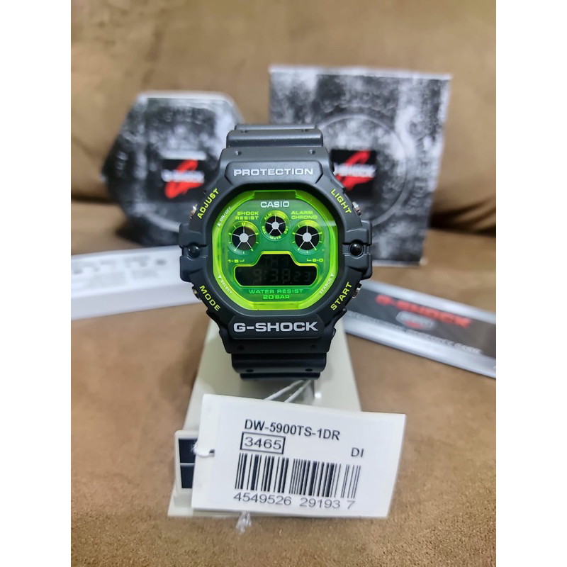 G-shock tapak kucing hijau / hulk 100% Original New complete set ...