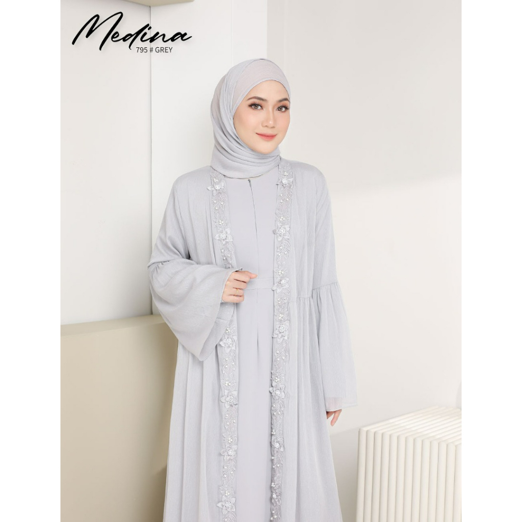 CHICCHOC l MEDINA JUBAH MODEN 795 | ABAYA JUBAH DRESS MODERN BAJU RAYA ...