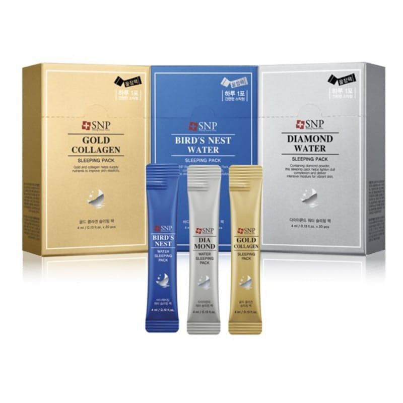 现货！韩国 SNP Bird Nest Sleeping Mask 1box 晚安睡眠面膜 4ml | Shopee Malaysia