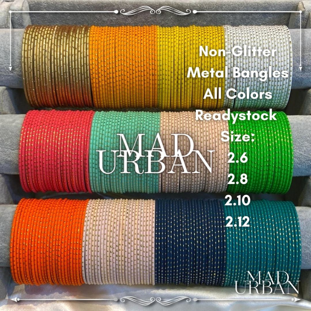 [NEW ARRIVALS] Matte Material Metal Bangles Readystock Colors and All ...