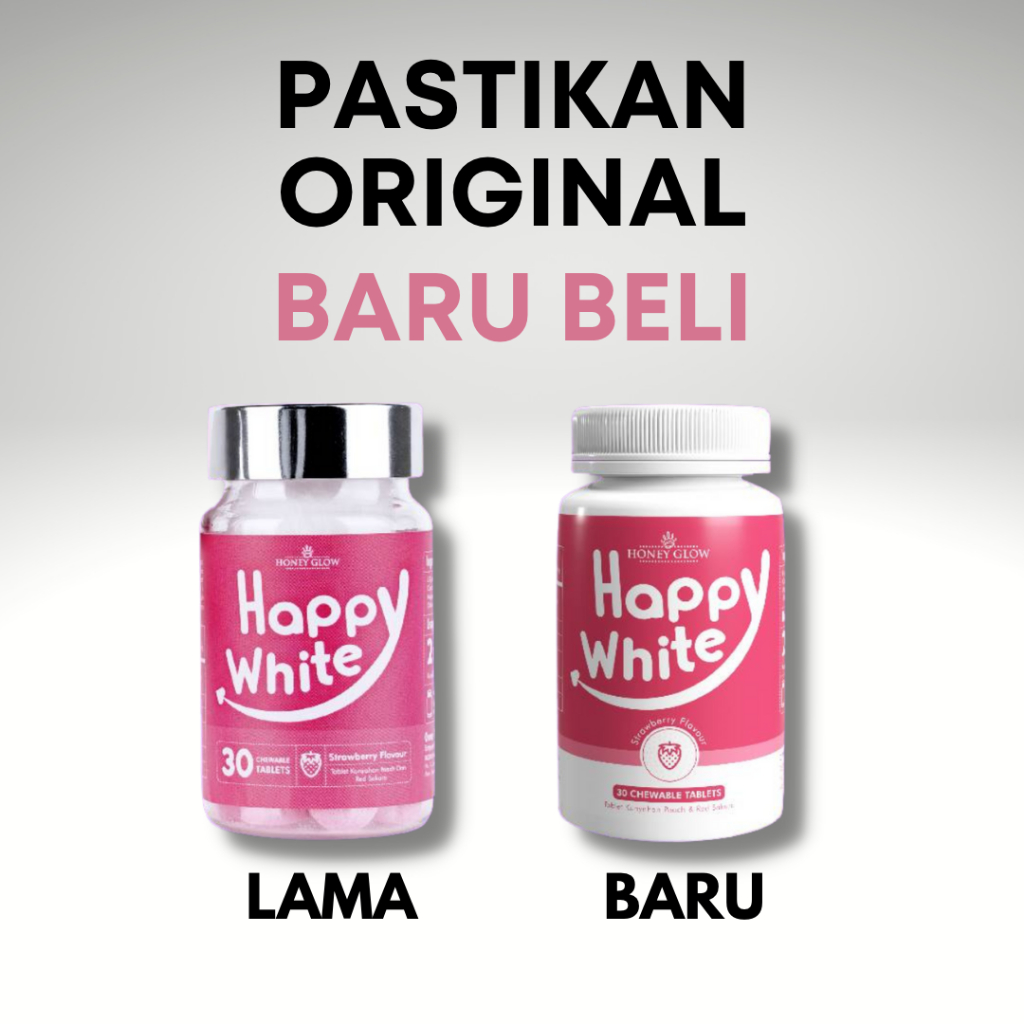Happy White Honey Glow Supplement Putih Vitamin C Kulit Putih Cantik ...