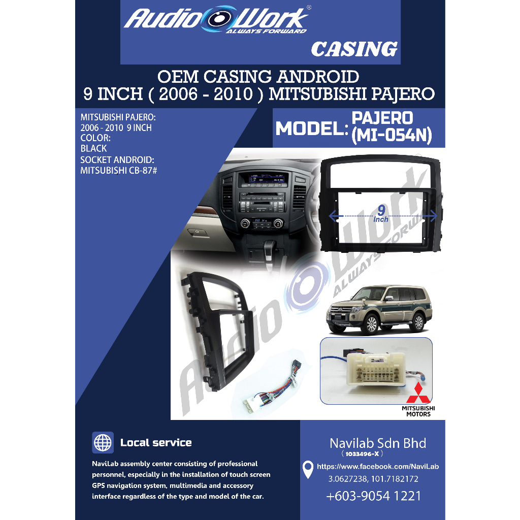 Mitsubishi Pajero 2006-2010 9 Inch Android Player Casing (Low Spec ...