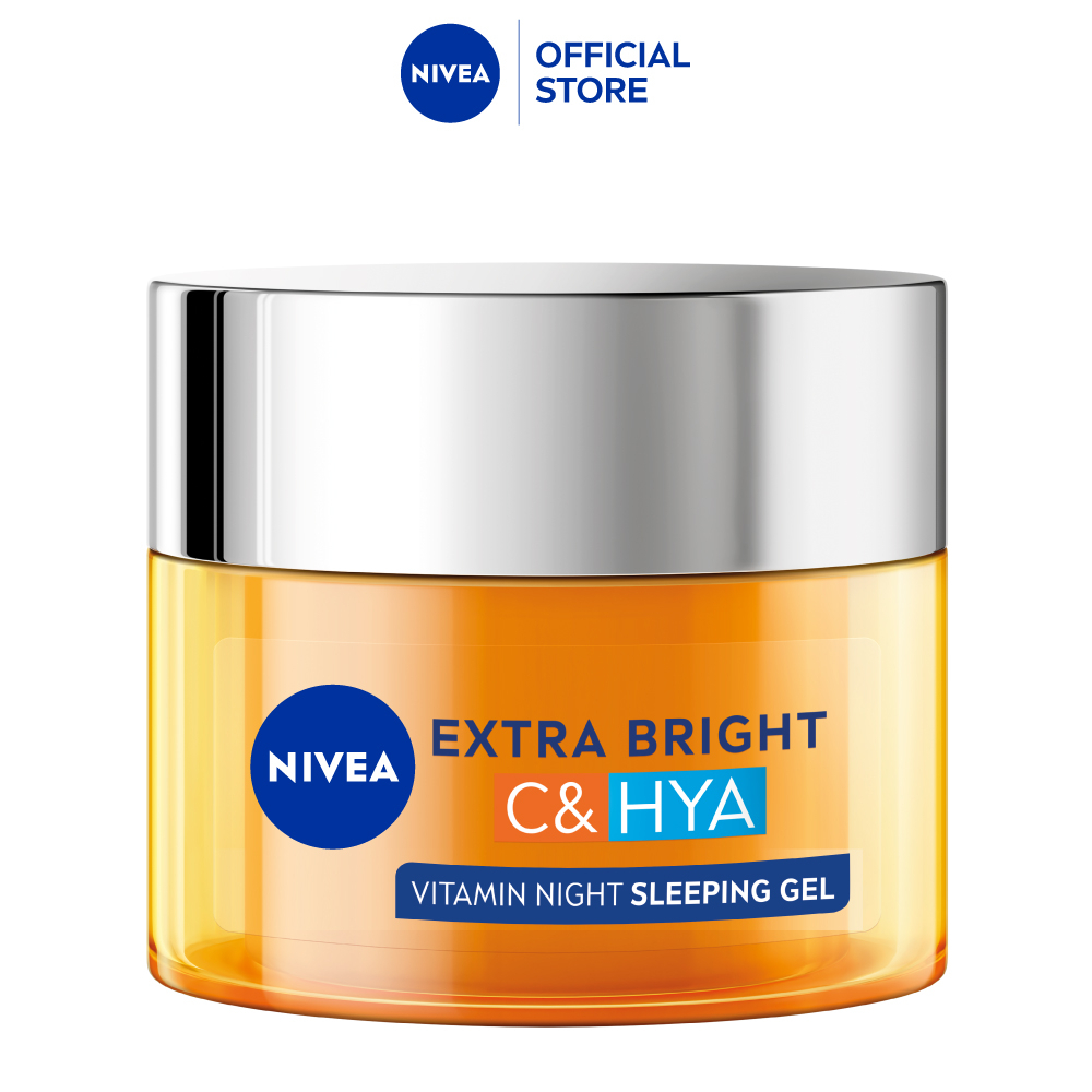 NIVEA Face Extra Bright C&Hya Vitamin Night Sleeping Gel 50 ml / Skin ...