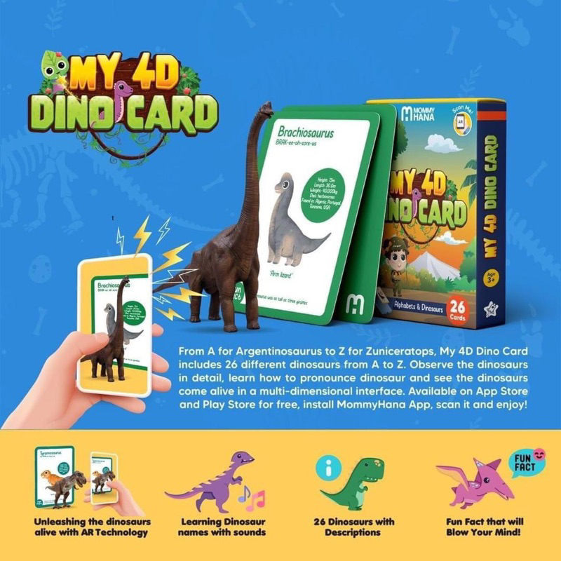 (READY STOCK) MY 4D DINO FLASH CARD | Shopee Malaysia