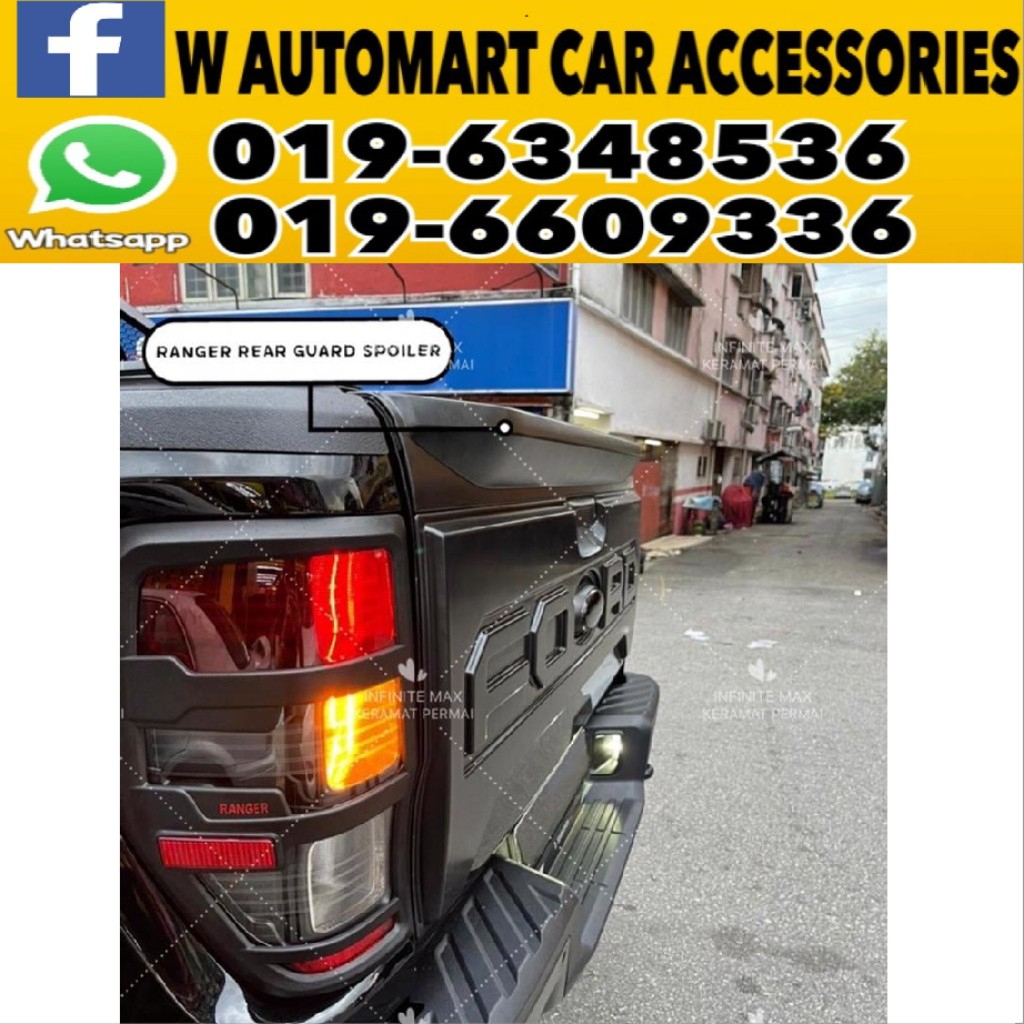 👉FORD RANGER 2012-2020 REAR BONNET SPOILER REAR TAIL GATE SPOILER COVER ...