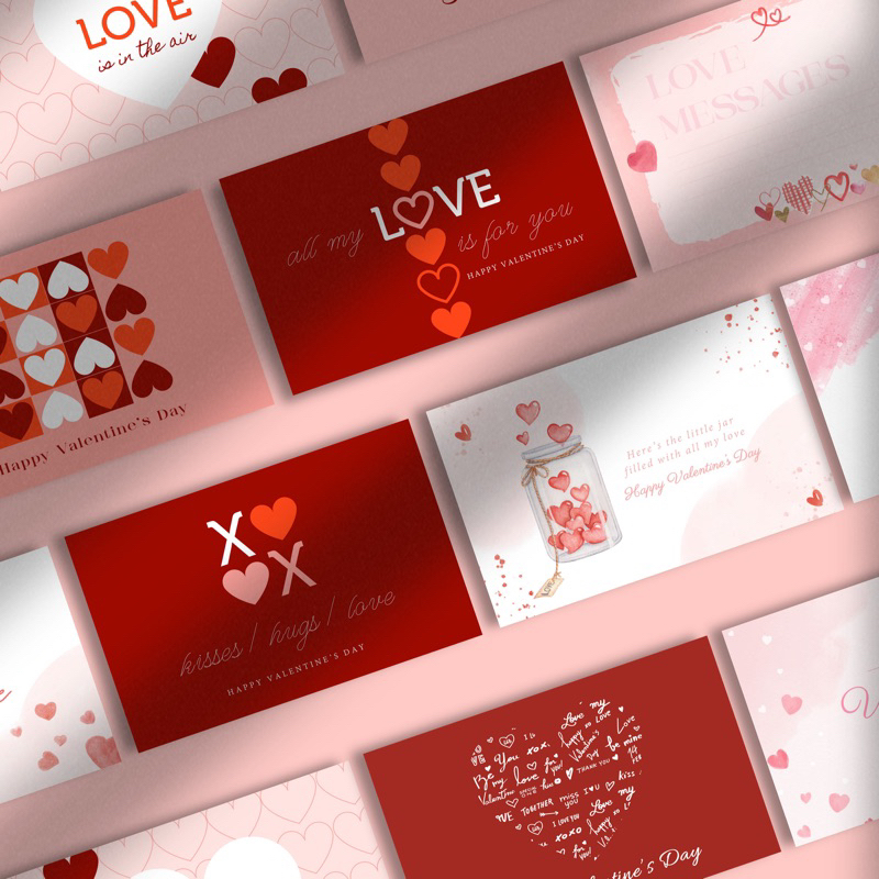 1pcs Valentine’s Day Greeting Card / 520 Love Card / Greeting Note ...