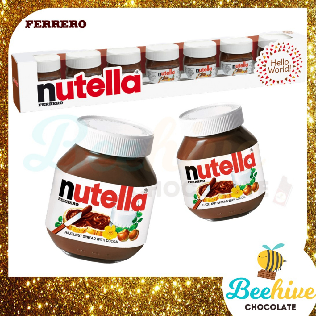 Nutella Hazelnuts Spread with Cocoa 7x30g / 180g/ 350g / 750g | Shopee ...