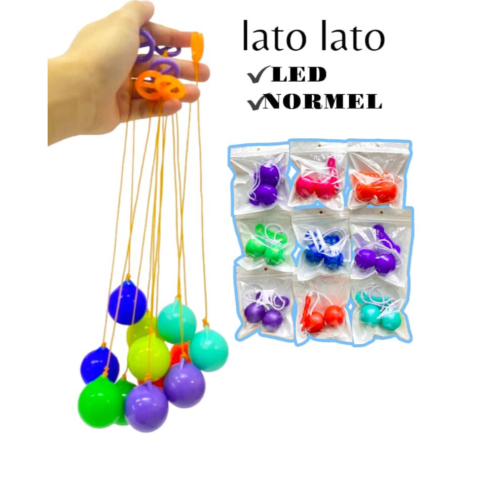 LED / Super Hero / Lollipop Mainan Lato Lato Katto Katto Mainan Etek ...