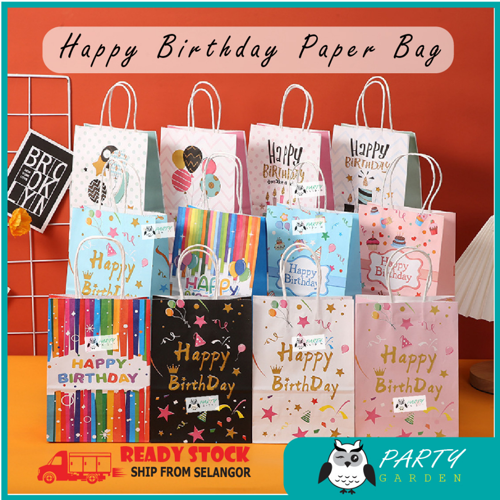Happy Birthday Exclusive Paper Bag | Shopee Malaysia