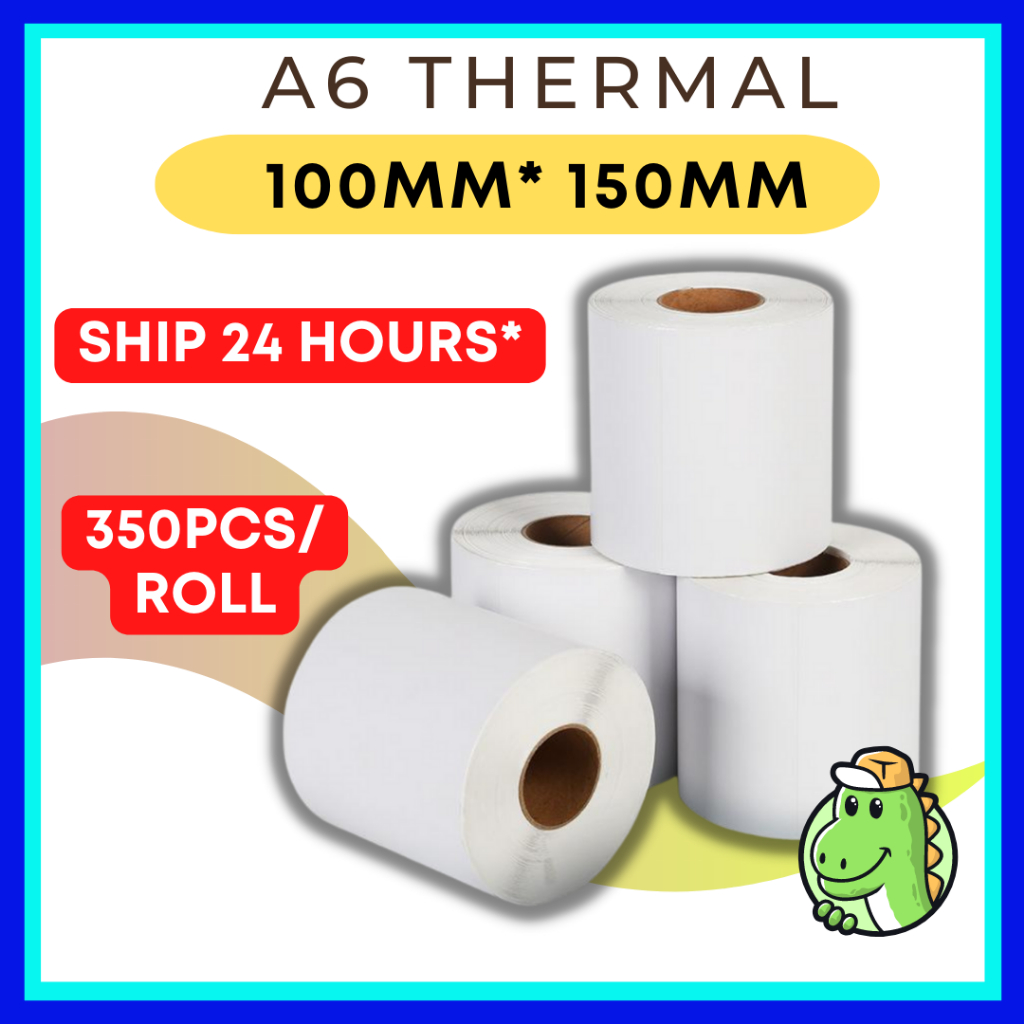 A6 Thermal Label Sticker Shipping Label AWB Waybill Consignment Note ...