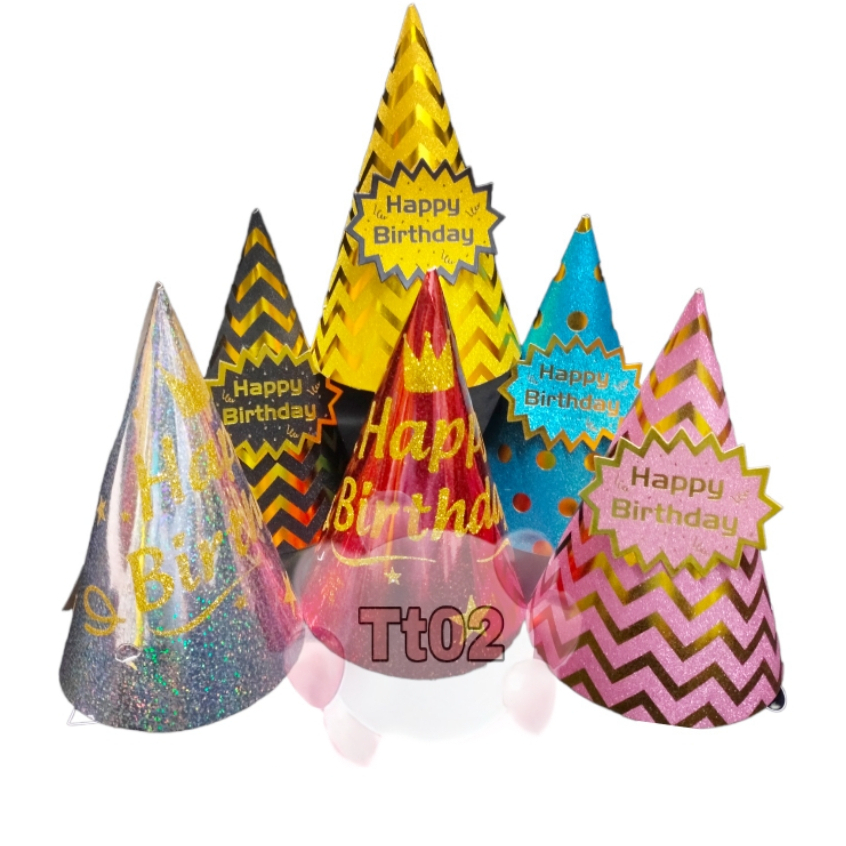 HAT/CAP/TOPI KRAFF PAPER HAPPY BIRTHDAY PARTY READY STOCK IN MALAYSIA ...