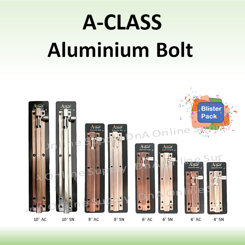 A-CLASS Heavy Duty Barrel Bolt / Aluminium Bolt / Door Latch / Bolt ...