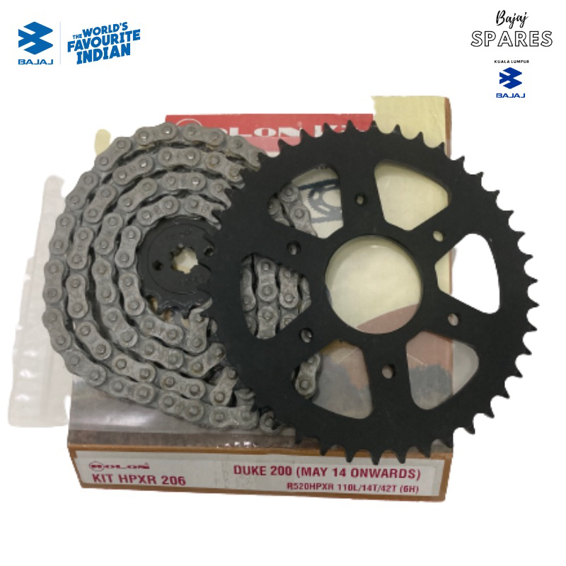 SPROCKET CHAIN SET DUKE 200 KTM 14T/42 X RING ROLON BRAND | Shopee Malaysia