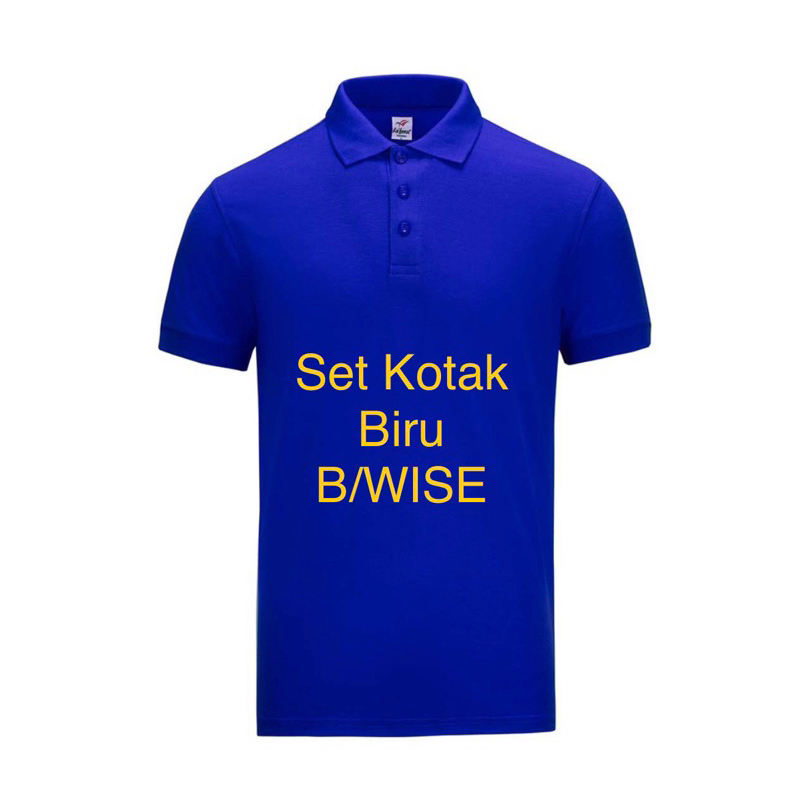 BAJU COP KOTAK BIRU B/WISE | Shopee Malaysia