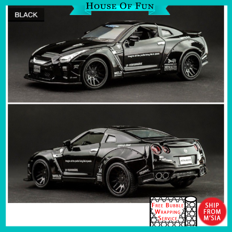 1:32 Merz Porsche Nissan GTR Honda Civic Type-R Alloy Diecast Model Car ...