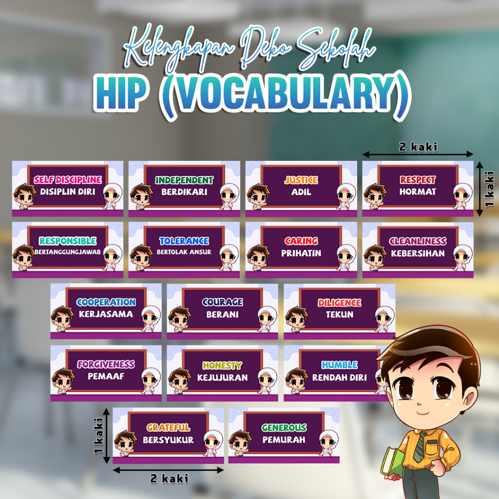 🌻1 DAY SHIP🌻 SET BANNER ENGLISH - VOCABULARY / HIP / HIGHLY IMMERSIVE ...