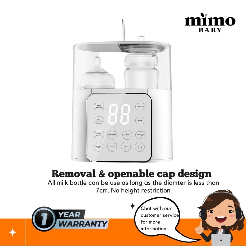 Mimo baby 6 in 1 Smart LED Touch Screen Multifunctional Milk Warmer ...