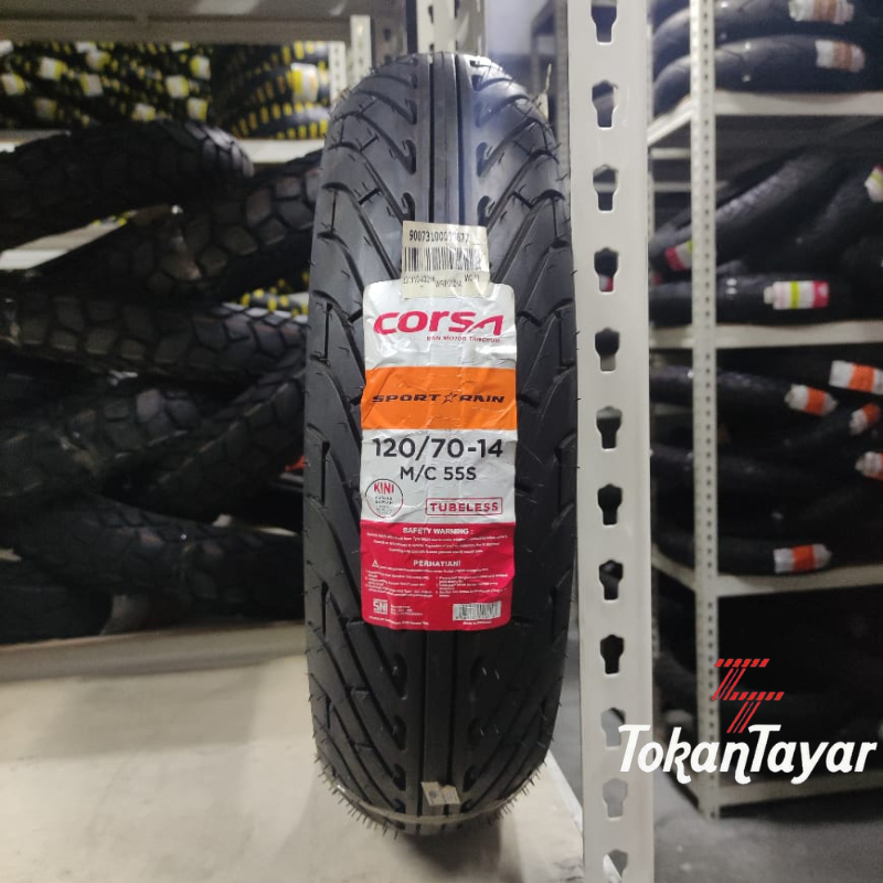 CORSA SPORT RAIN TUBELESS TAYAR MOTOR CORSA SPORT RAIN BARU MURAH TAYAR ...