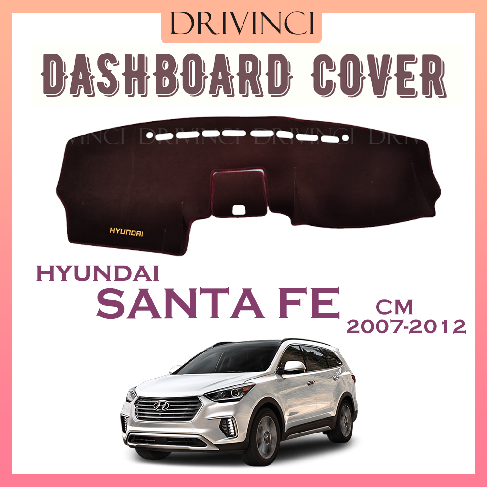 Hyundai Santa Fe CM Dashboard Cover Protector Anti-Reflection Dashmat ...