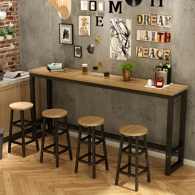 Wall bar table home living room high table simple dining table long ...