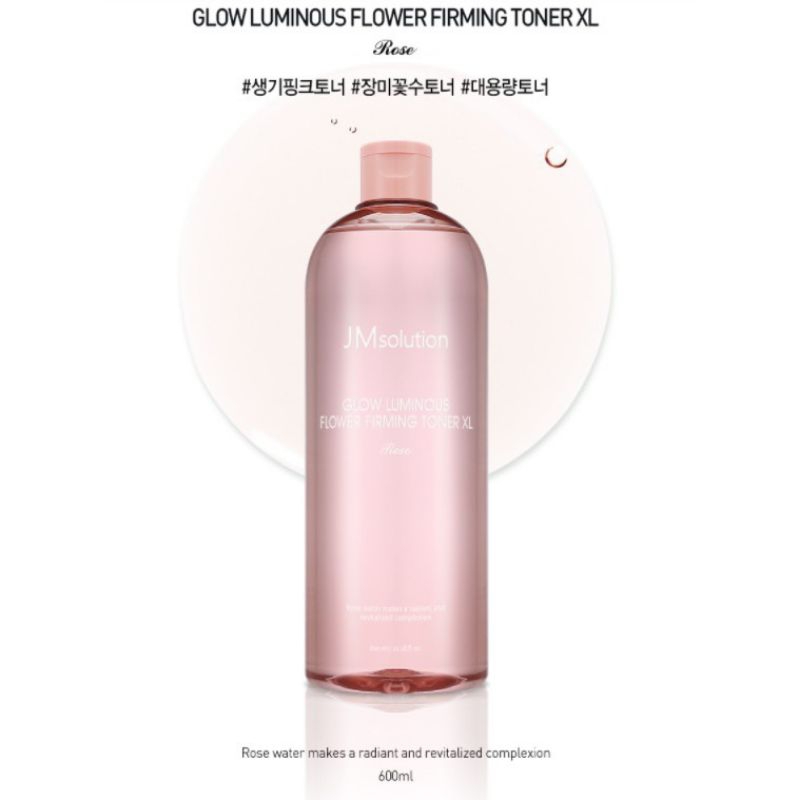 JM solution glow luminous flower firming toner xl 600ml | Shopee Malaysia