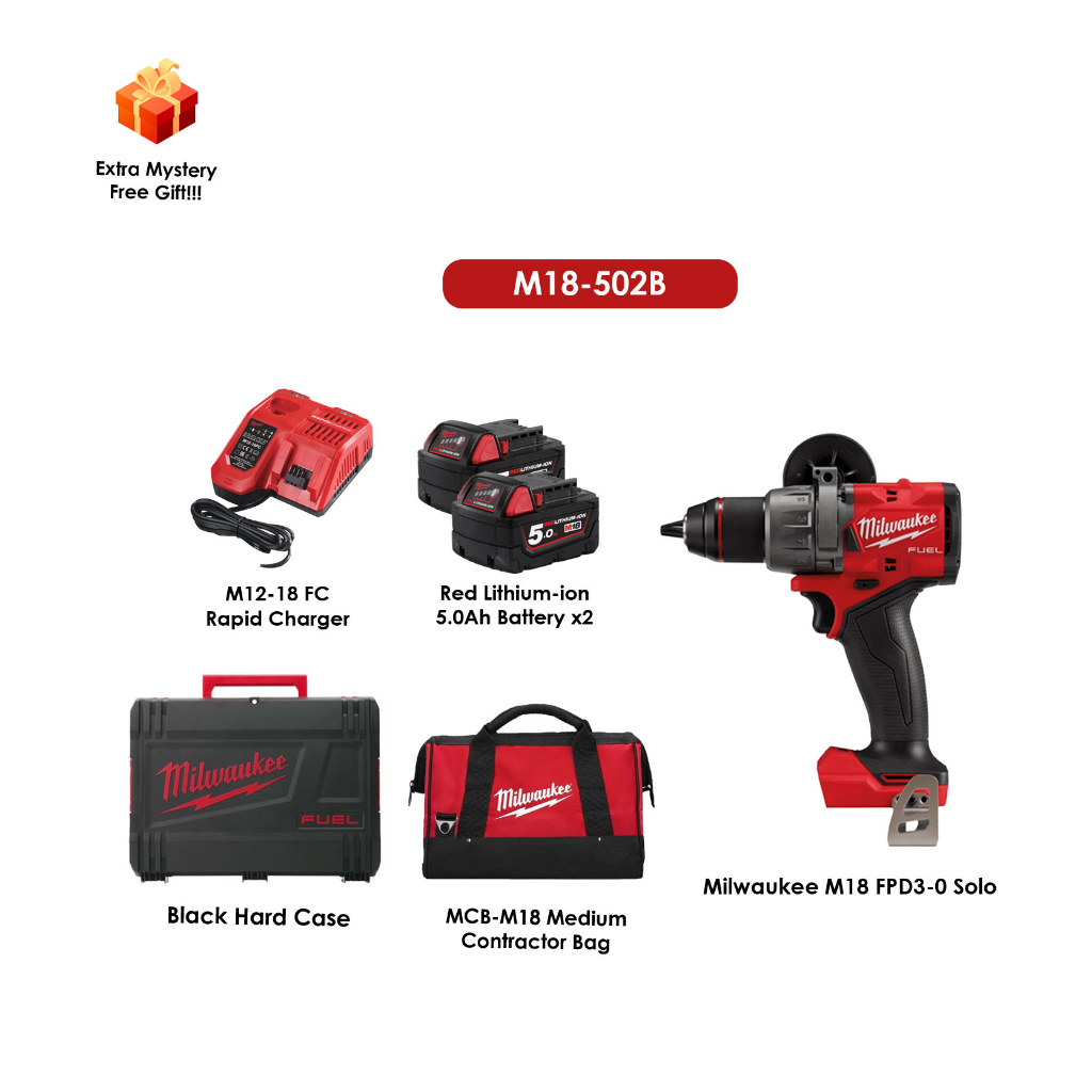MILWAUKEE M18 FPD3 M18 FUEL Percussion Drill Brushless Motor M18FPD ...