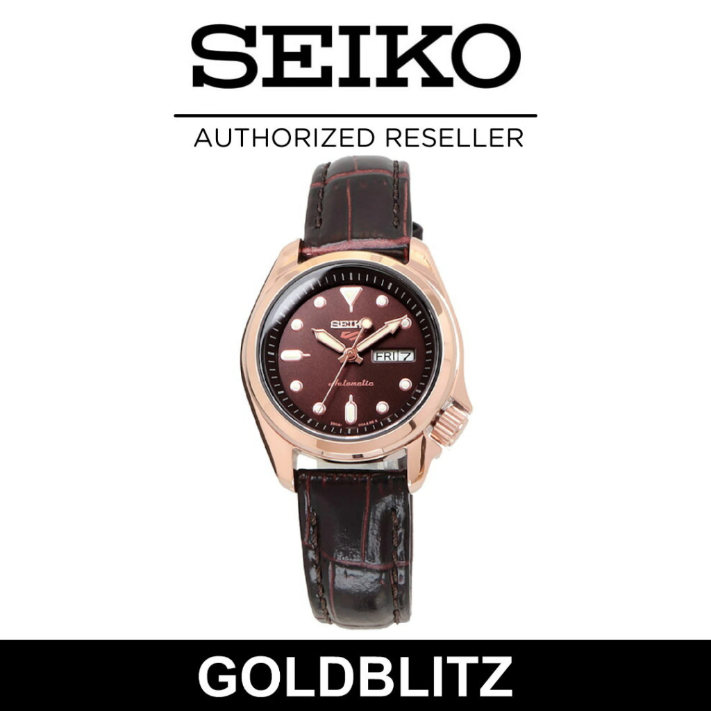 Seiko 5 Sports Superman SRE006K1 Automatic 28mm Leather Strap Women's ...