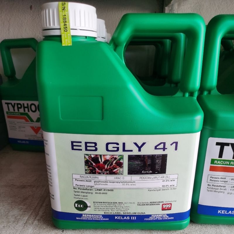 EB GLY 41 4 Liter Racun Rumput Racun Lalang glyphoste isopropylammonium ...