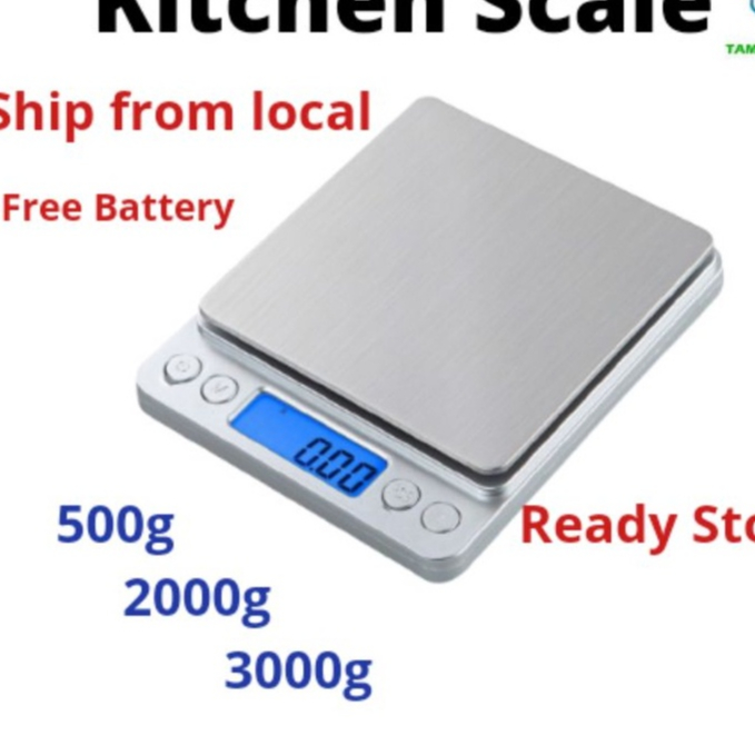 Digital Kitchen Scale 0.01g 500g 2kg 3kg High Accuracy Precision Weight ...