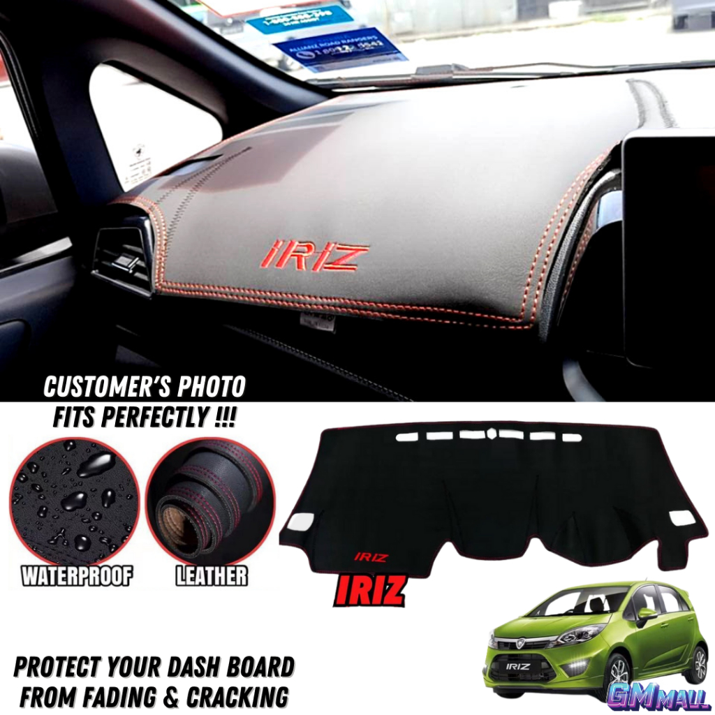 PERODUA IRIZ LEATHER DASHBOARD COVER Dashmat Protector karpet iriz ...