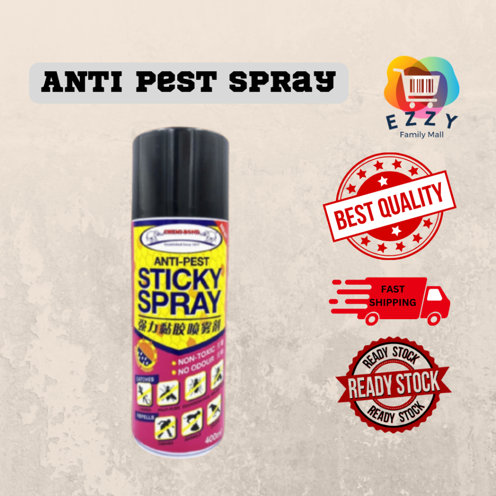 CHEMIBOND Anti Pest Sticky Spray 500ml Semburan Melekit Hapuskan ...