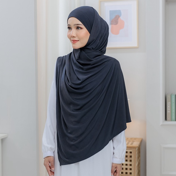 Zephia Tudung Shawl Premium Jersey Ribbed Ironless Shawl Malas Shawl instant Tudung shawl murah ...