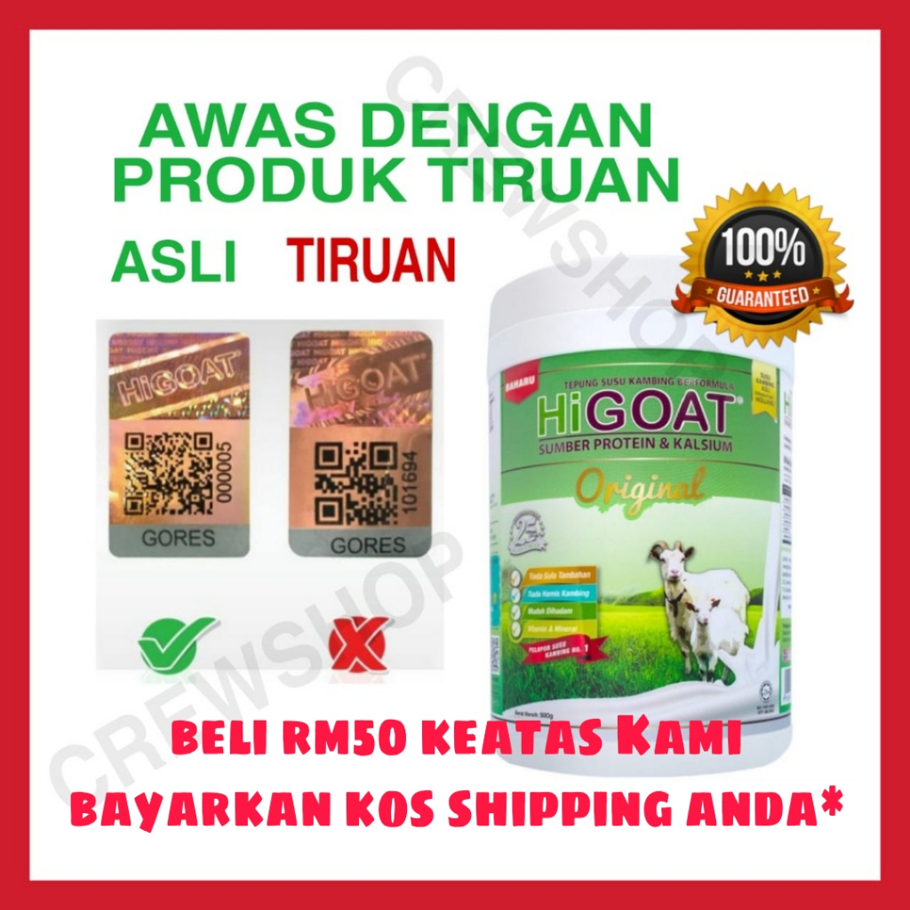 SUSU KAMBING Hi GOAT ORIGINAL 100% (500GM) | Shopee Malaysia