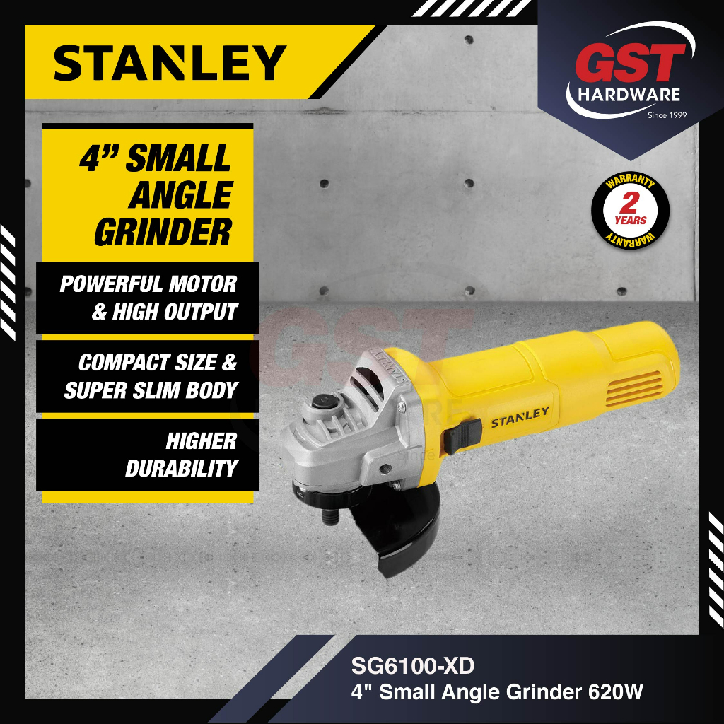 Stanley 620W 4" Small Angle Grinder SG6100 Grender Grander 磨机 | Shopee ...
